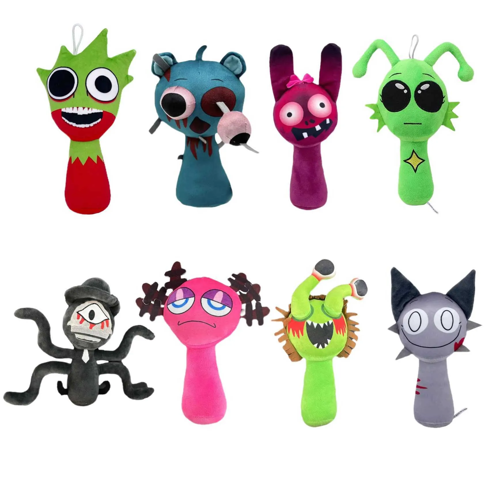 Scary Stuffed Toys: Sprunki Horror Stuffed Doll Creepy Plushie For Fans ...