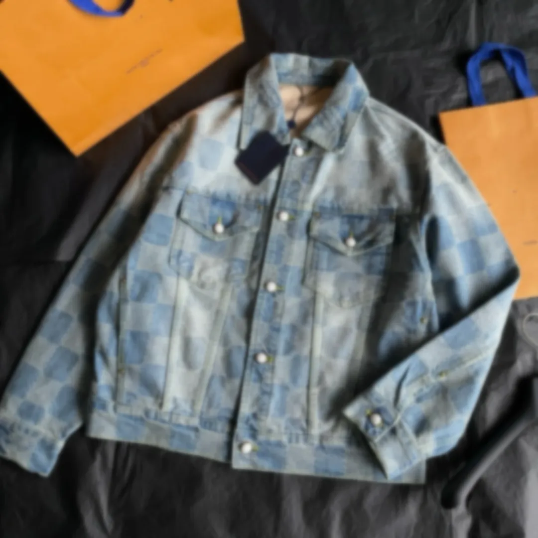 FALECTION MENS 25FW ITALY MADE Jacket Damier Classic Denim Jacket 3D ...
