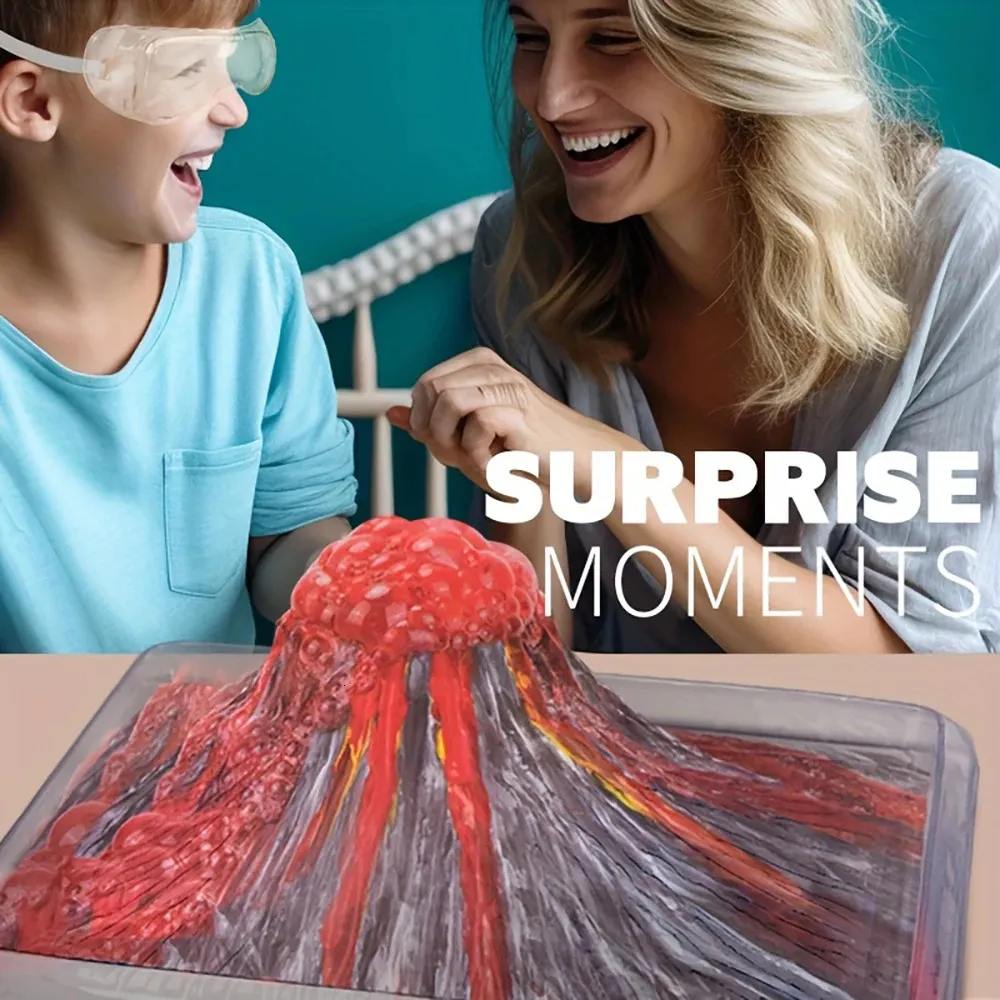 Creative Volcano Explosion Experiment Set: DIY Painting and Coloring ...