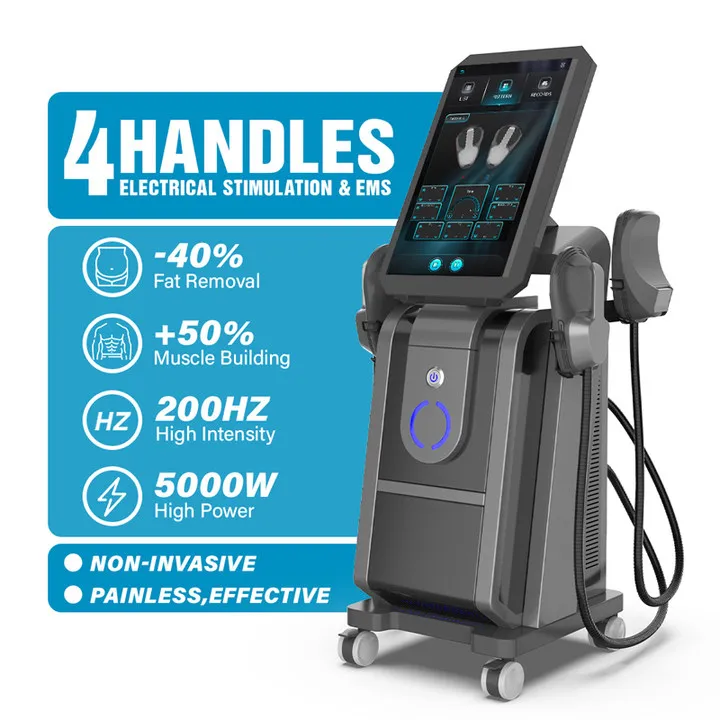 Full Body Massager Machine: 4 Handles Magnetic Muscle Contraction ...
