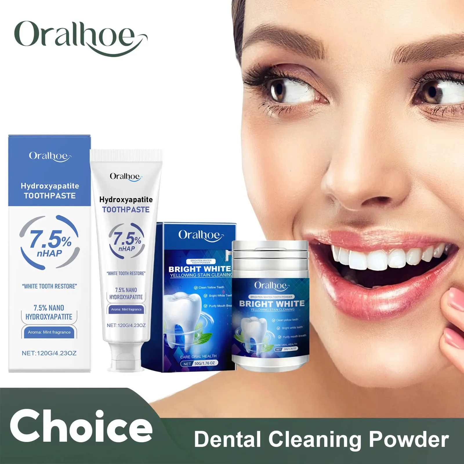 Hydroxyapatite Teeth Whitening Powder - Calculus Removal, Fresh Breath ...