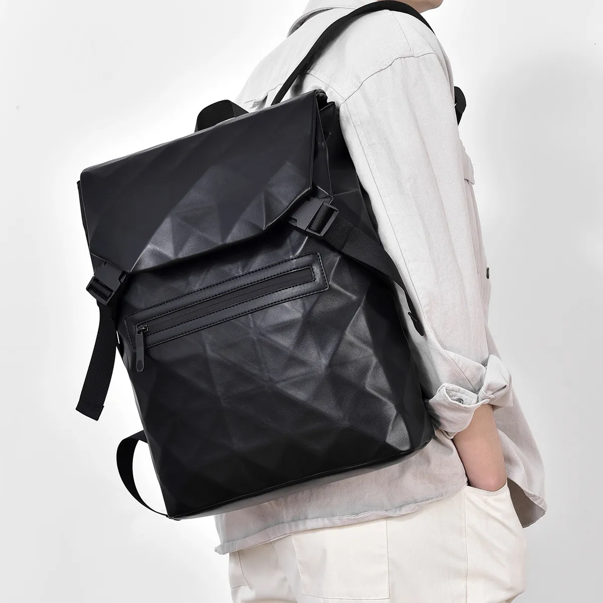 2025 Modern Trend Designer Fashion Backpack Diamond Grid Men And Women ...