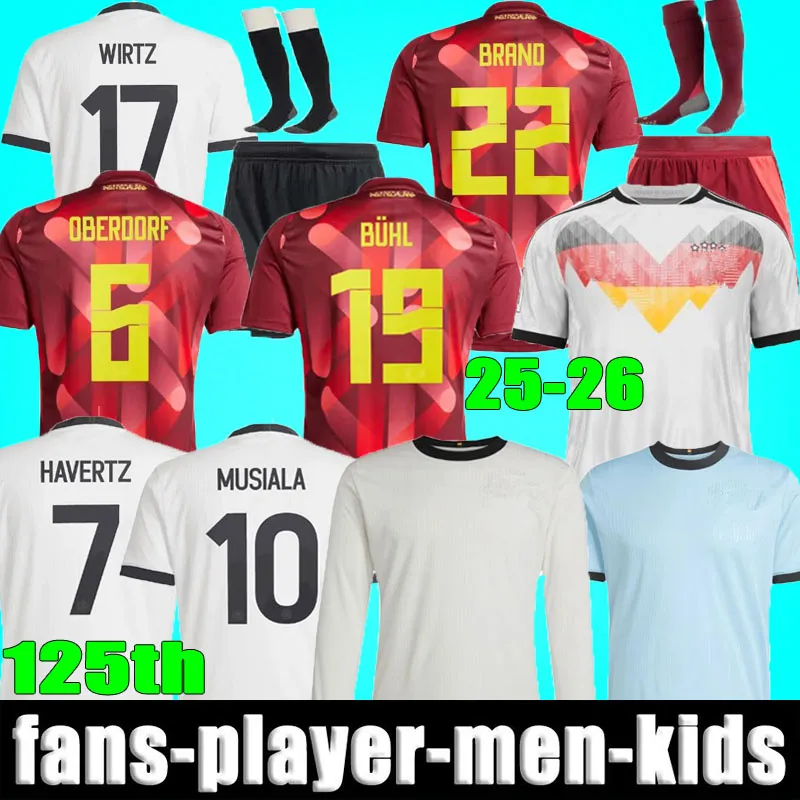 2025 Germany 125 Year Anniversary Spain Soccer Shirt Player's Kit For ...