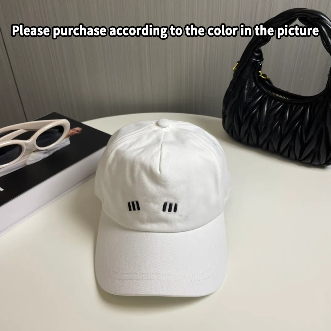 MUI MUI Luxury Embroidered baseball cap - High Quality Summer Edition ...