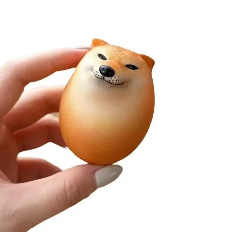 Shiba Inu PU Slow Rebound Squishy Toys Funny Dog Egg Sand Sculpture For ...