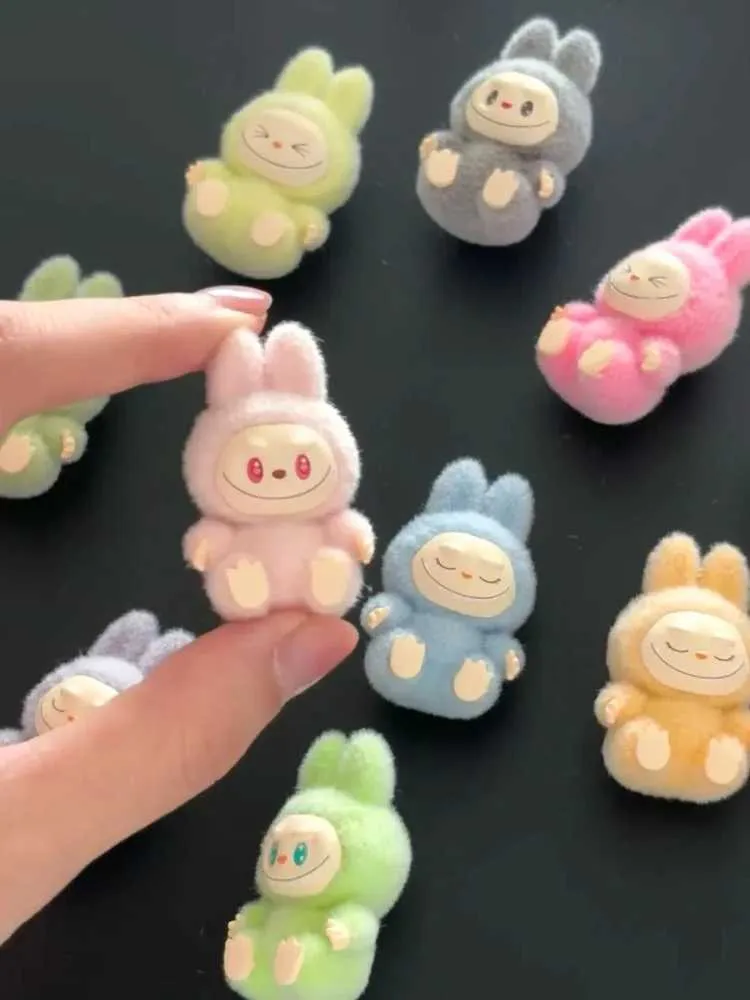 3cm Mini Labubu Standing And Sitting Posture Doll Cute Toy Desktop ...