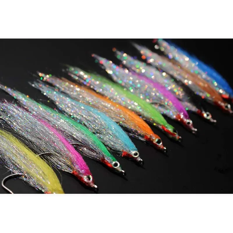 High Carbon Steel Fly Fishing Hooks 4cm Trout Salmon Sea Bass Minnow ...