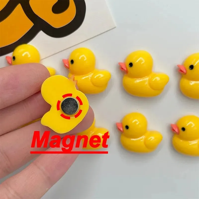 Personalized Cartoon Duck Refrigerator Little Magnets Set Of 10 Cute Decorative Decorations For ...
