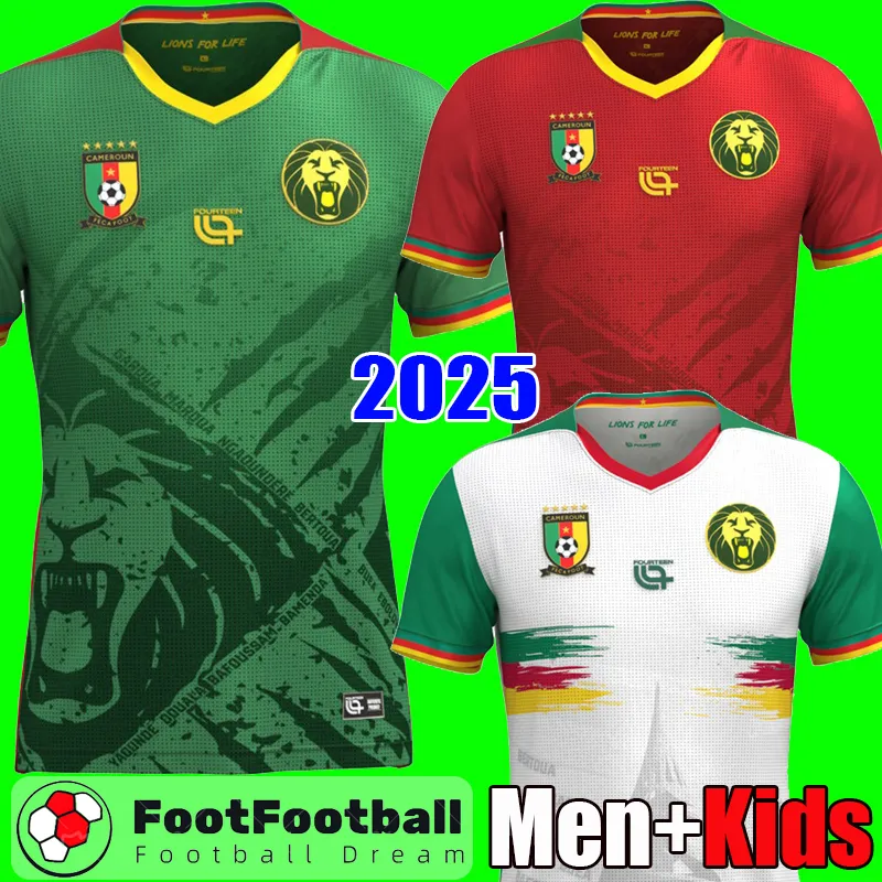 2025 Cameroon Football Jersey Kit - Men's, Women's & Kids Soccer ...