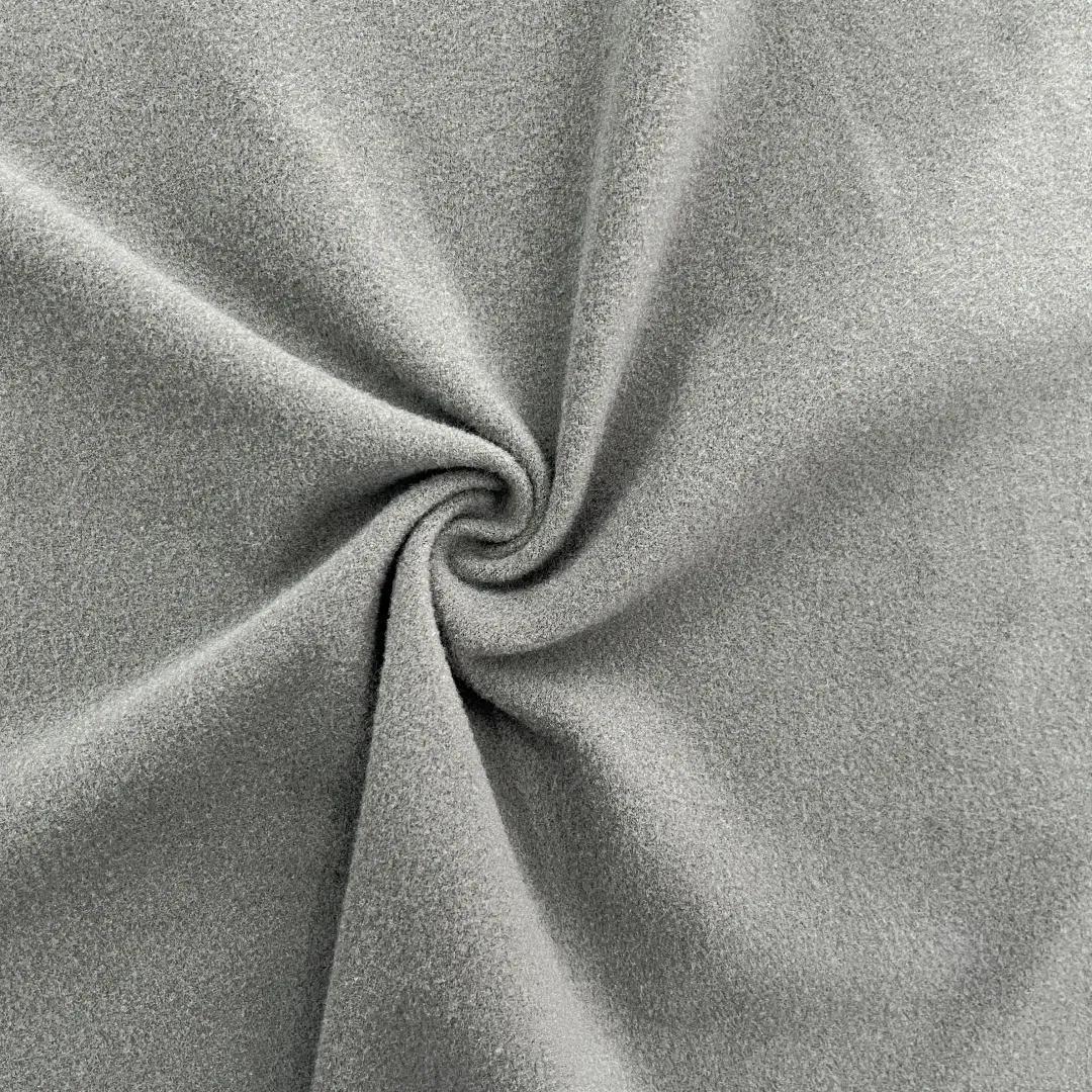 Double cloth fabric ammonia-coated sweatcloth with brushed and sanded ...