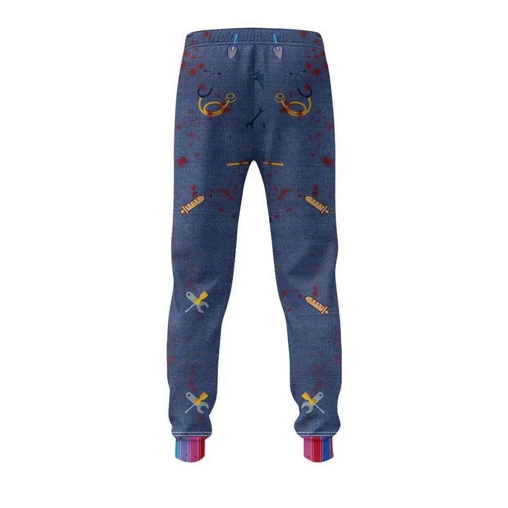 Horror Movie Character Chucky 3D Printed Mens Joggers Pants Streetwear ...
