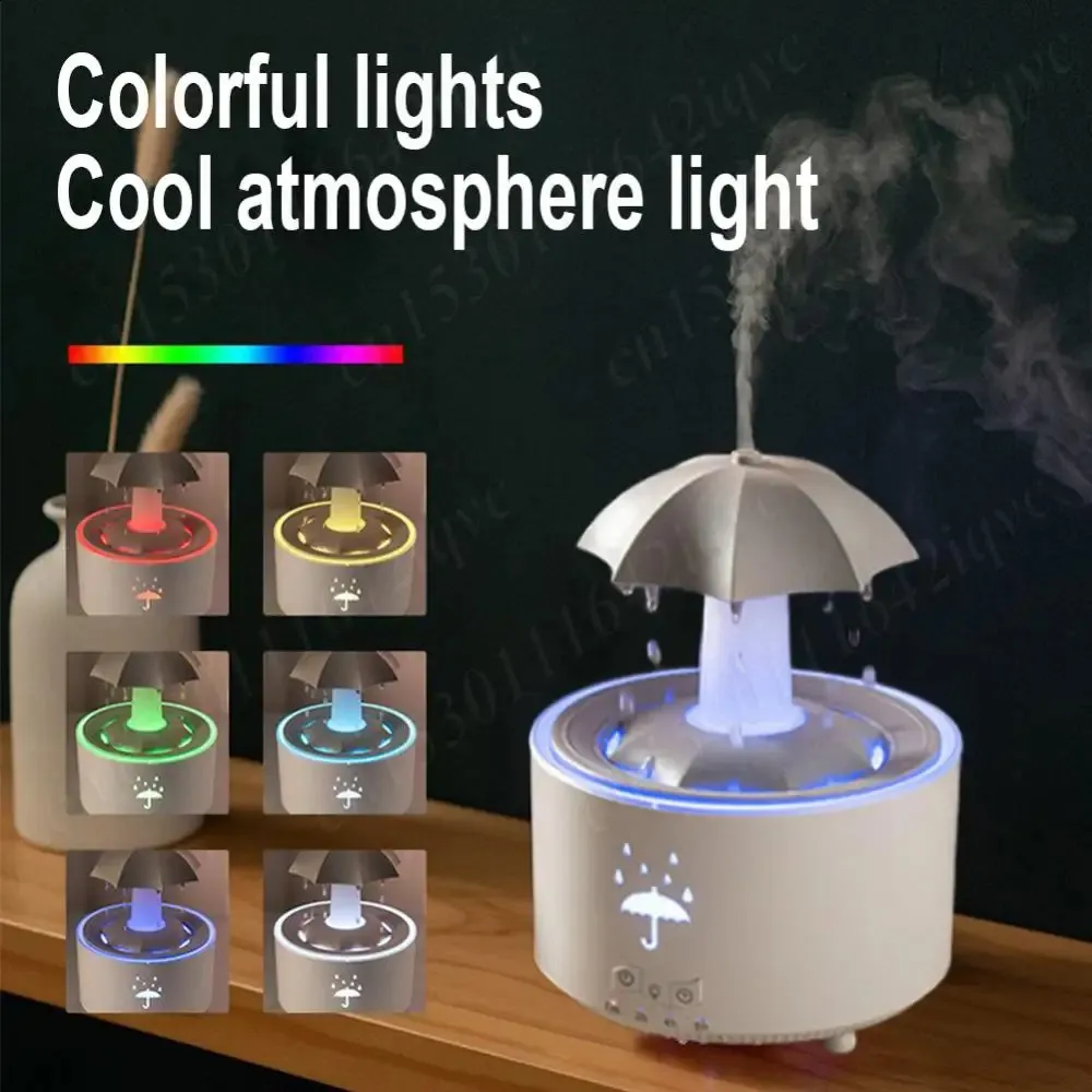 Rotating Usb Colorful Humidifier With 7 LED Night Light And Essential ...
