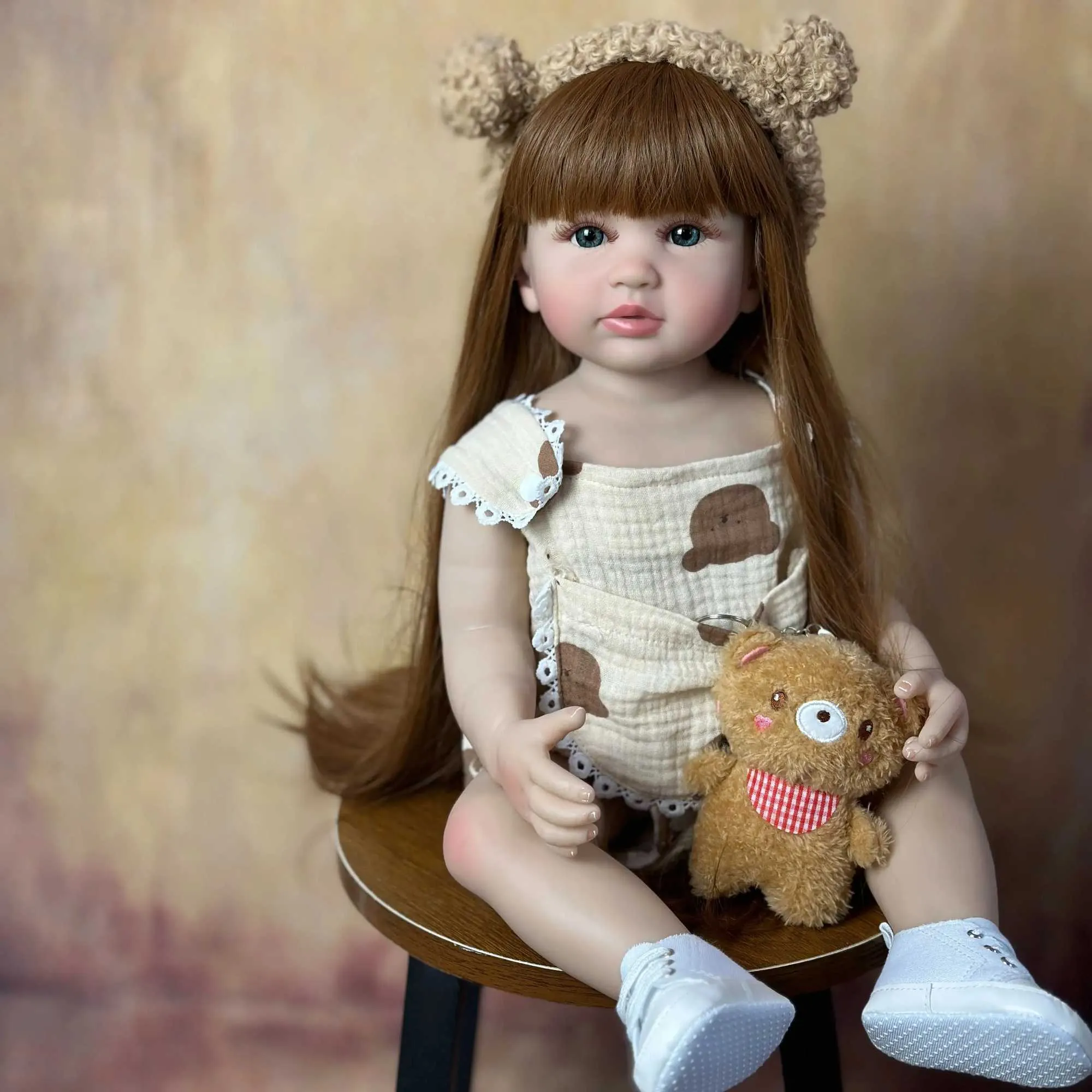 BZDOLL Lifelike 22 inch 55 cm Newborn Reborn Doll All Silicone Body ...