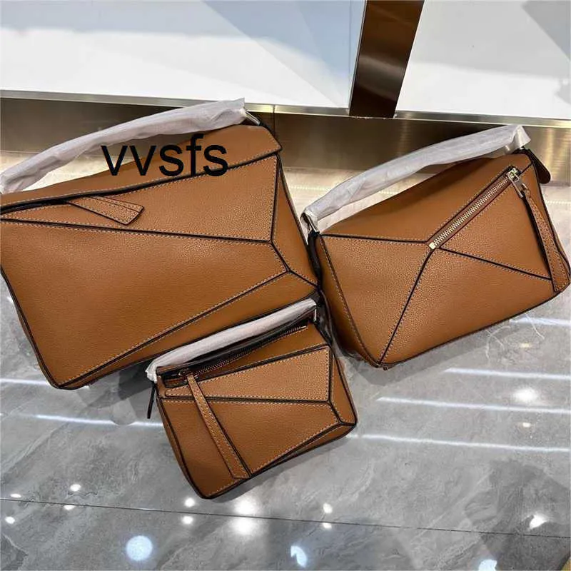 Geometric Top Designer Handbags Puzzle With Color Contrasting Cutting ...