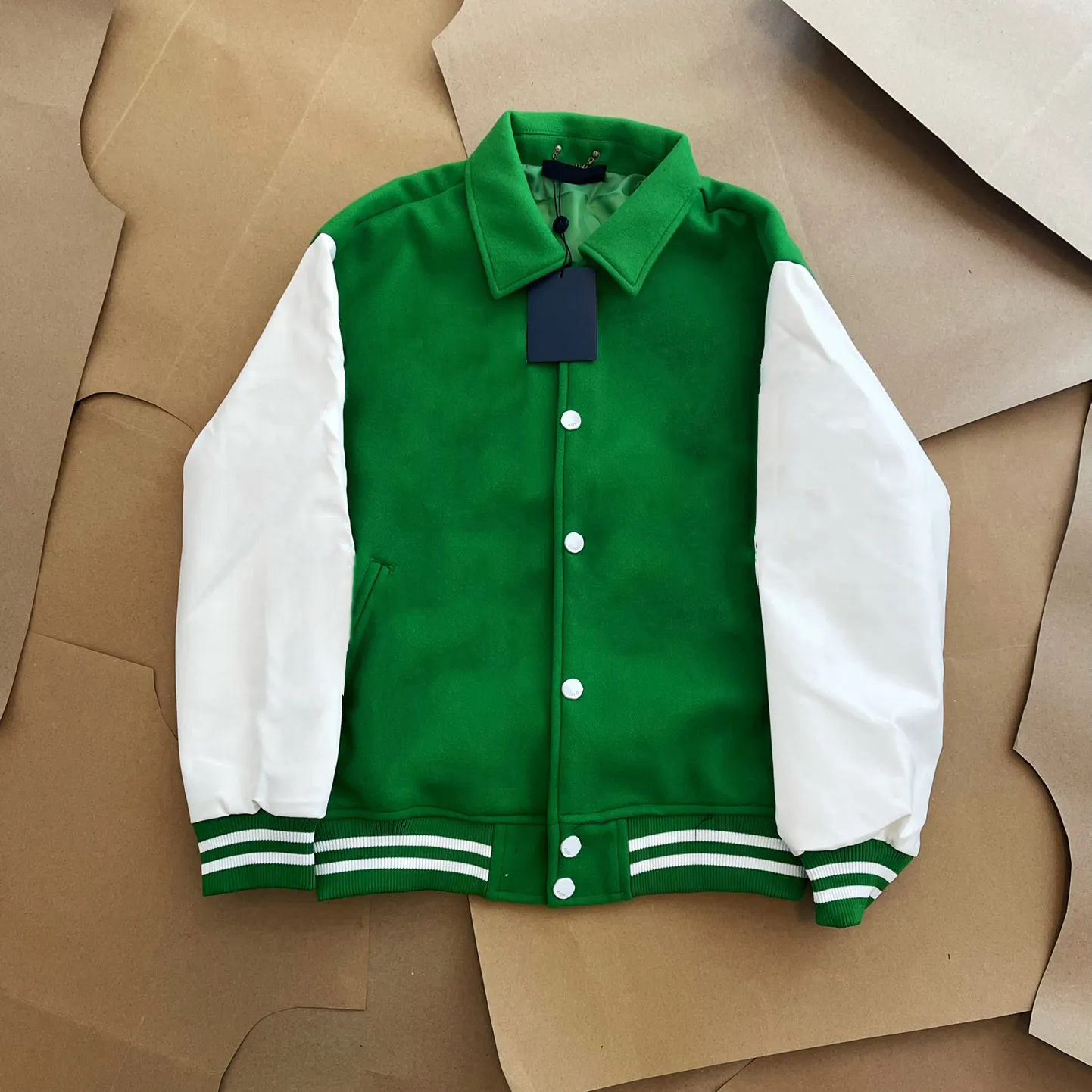 Varsity Style: Mens Green Varsity Jacket, Baseball Jacket Mens ...