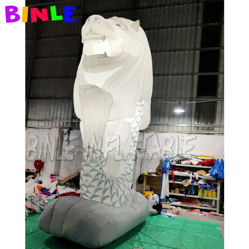 LED Inflatable Lion Wolf Mascot Large Size With Bright Colorful Design ...