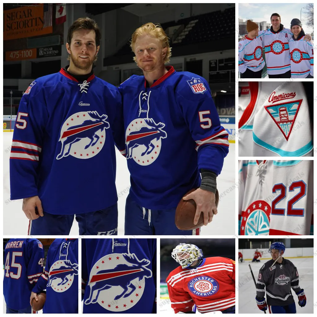 Zach Metsa Rochester Americans 2025 Hockey Jersey Mason Jobst Ethan ...