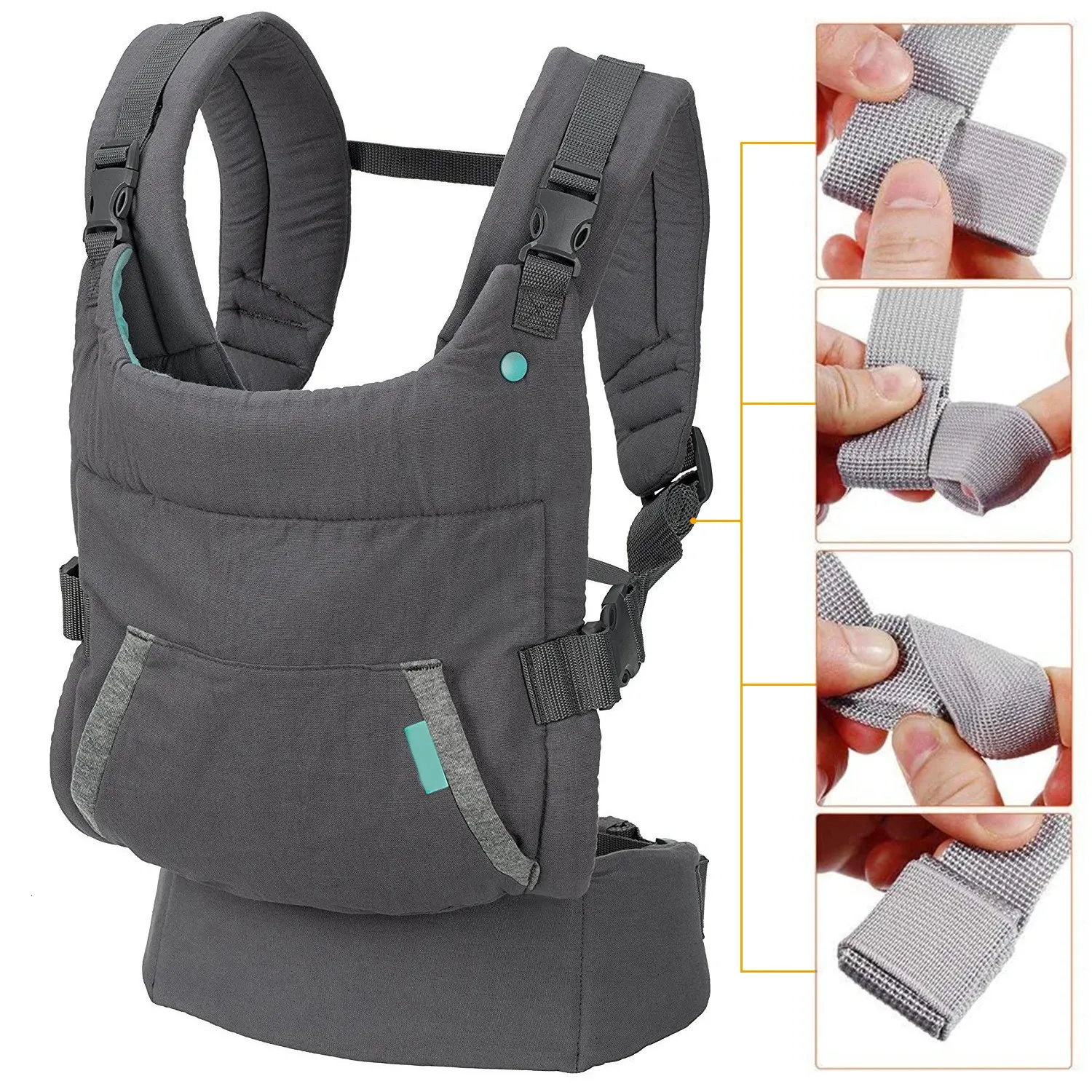 0-24 Month Baby Carrier Backpack: Portable, Ergonomic Kangaroo Strap ...