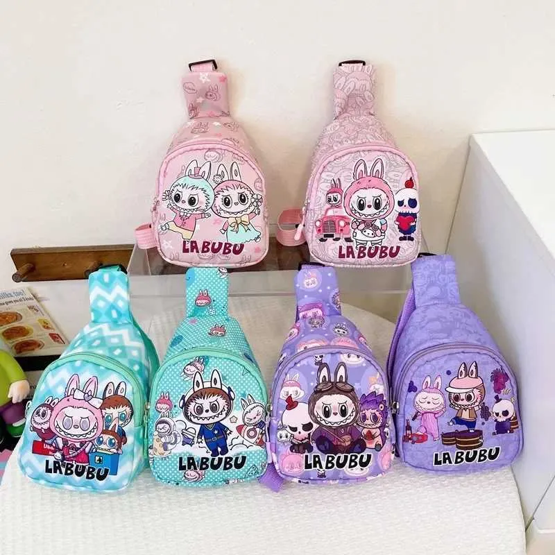 2024 New Labubu POPMART Labubu Childrens Bag Chest Bag Girls ...