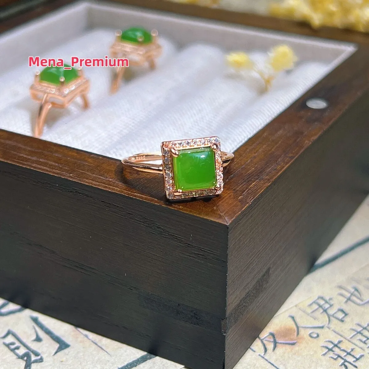 Versatile Hetian Jade And Apple Green Ring Company... From Mena_premium ...