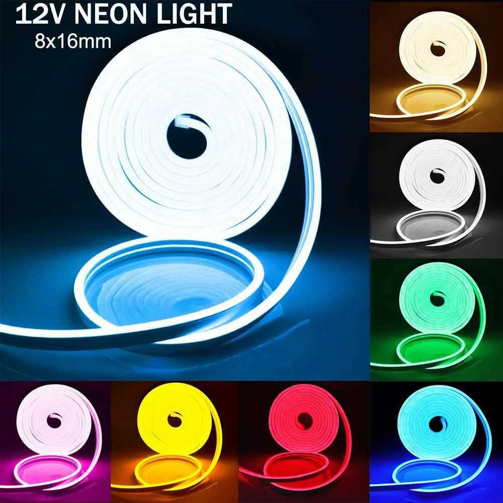 12V Flexible Neon Light Logo 8x16mm LED Neon Light 2835 120LED ...