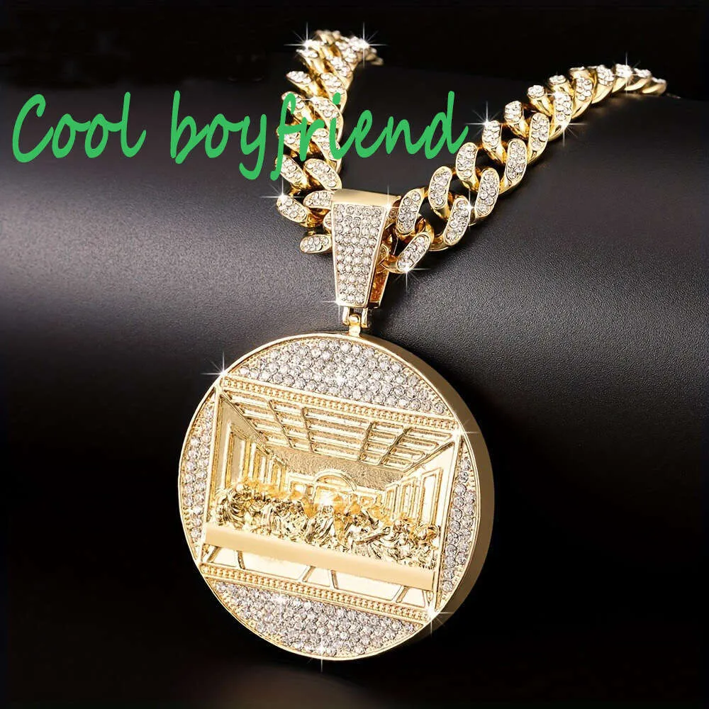 Hip Hop Cuban Chain Gold Temple Pendant Set With D'Angelo Perfect For ...