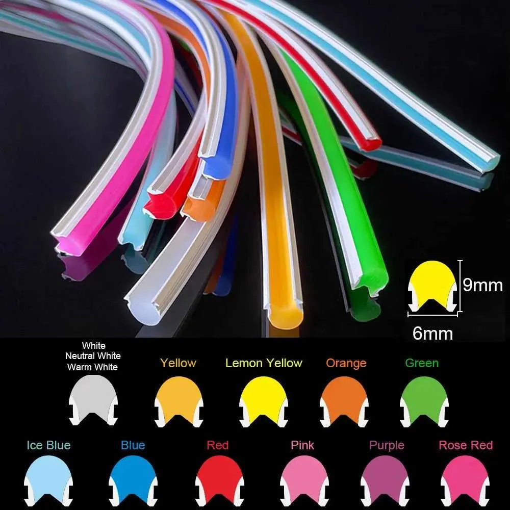 6mm Flexible And Bendable DIY Logo Separation Silicone Neon Light DC12V ...