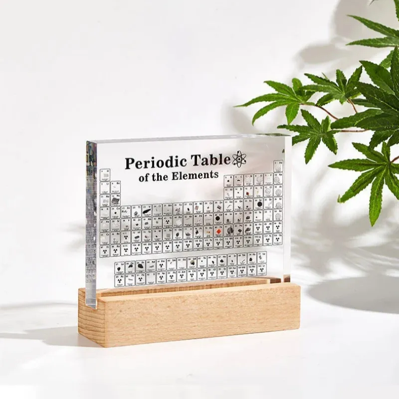 Clear Real Elements Periodic Table Transparent Mendeleev Stand Science ...