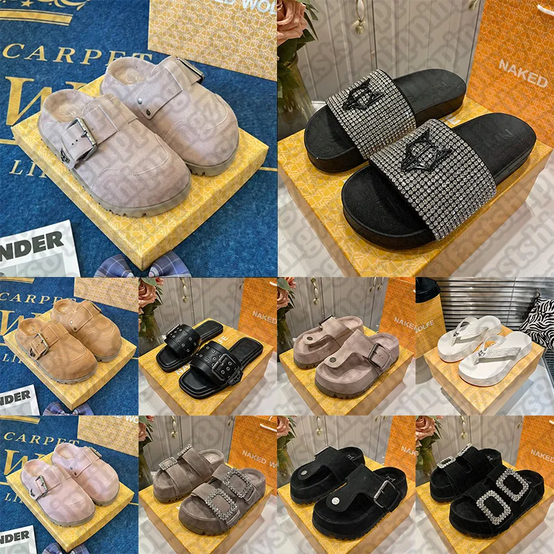 2025 Naked Wolfe Designer Sanuk Sandals Luxury Suede Leather Slides For ...