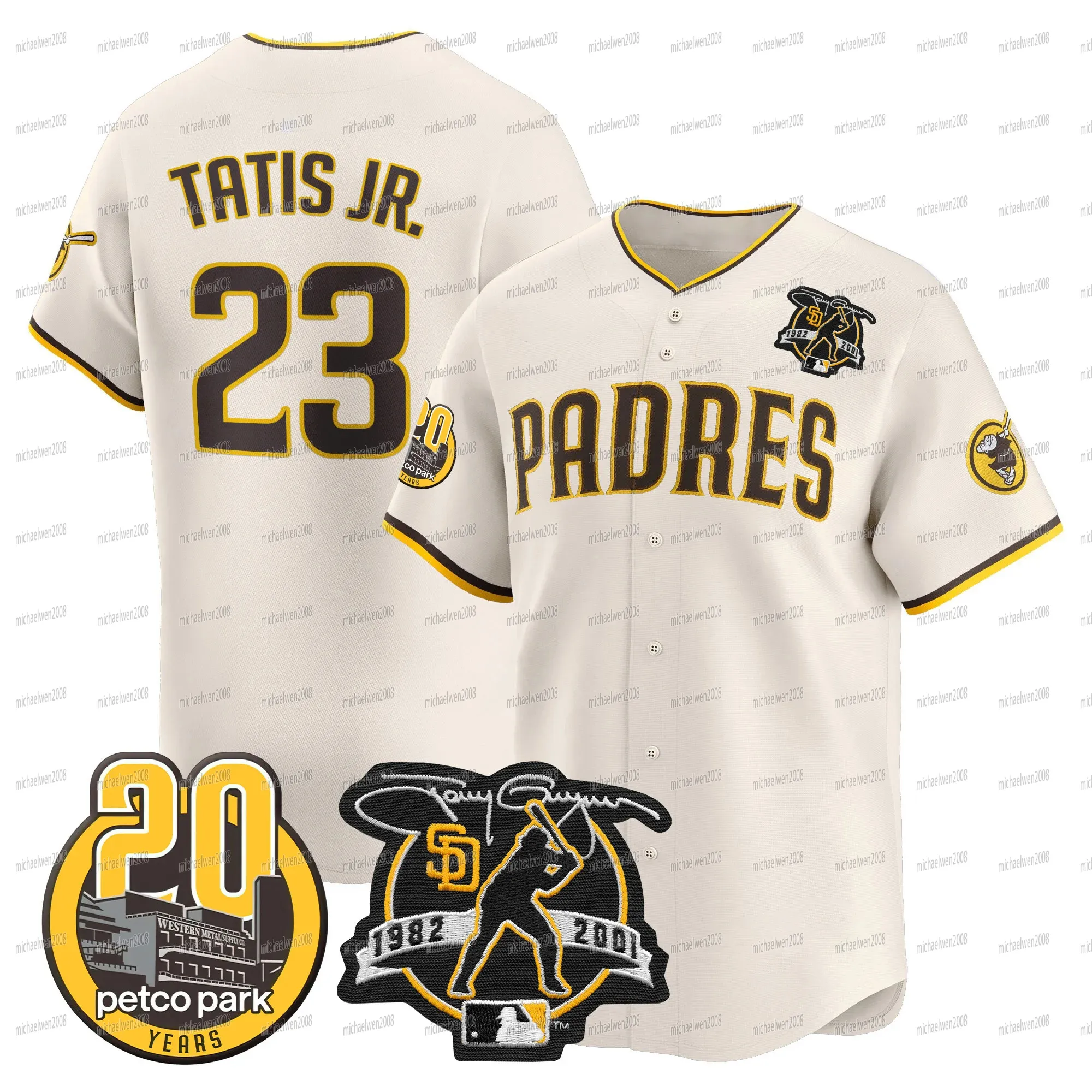Padres 2025 Tony Gwynn Park 20th Patch Jersey... From Jamesjerseystore ...