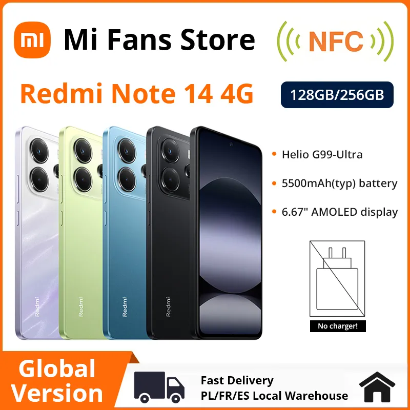 Xiaomi Redmi Note 14 Global Version 4G NFC MediaTek Helio Xiaomi Redmi Note 14 Global Version 4G NFC MediaTek Helio