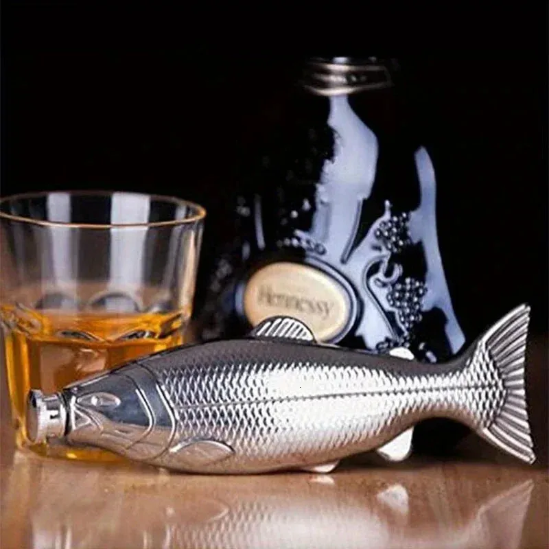 250321z 304 Stainless Steel Fish Shaped Wine Flask... From Long10, $9. ...