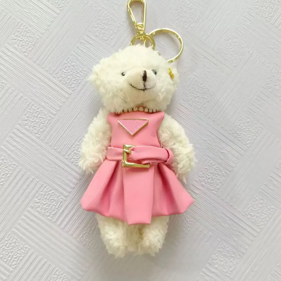 Triangle Designer Kawaii Bear Keychains Cute Cartoon Charm Keyrings For ...