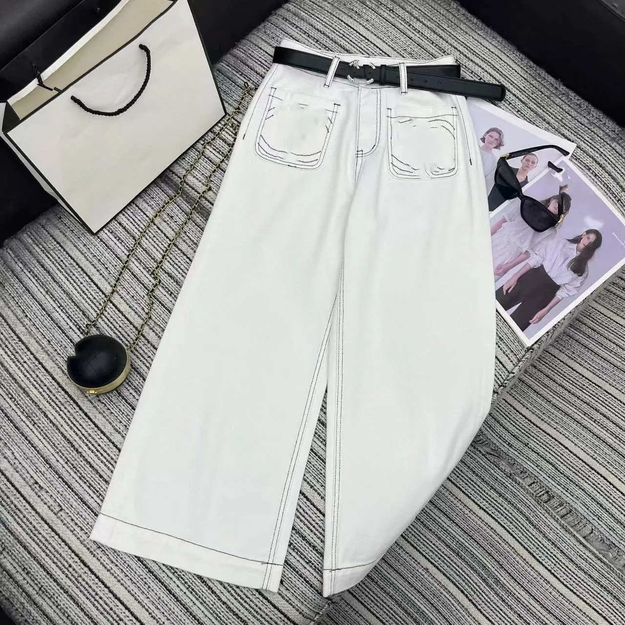 Demi Star Embroidered 2024 Men's Jeans: Designer Streetwear Denim Inspired By Y2K Hip Hop From ...