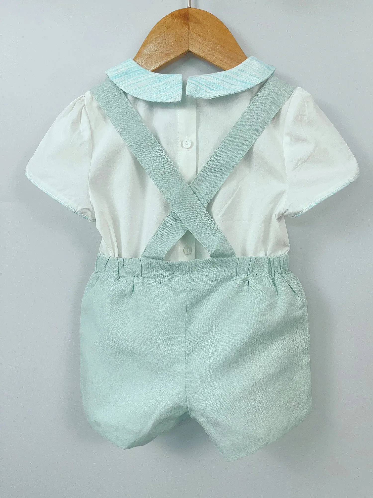 Premium Cotton Linen Overalls Set - Matching Brother Sister Outfits ...