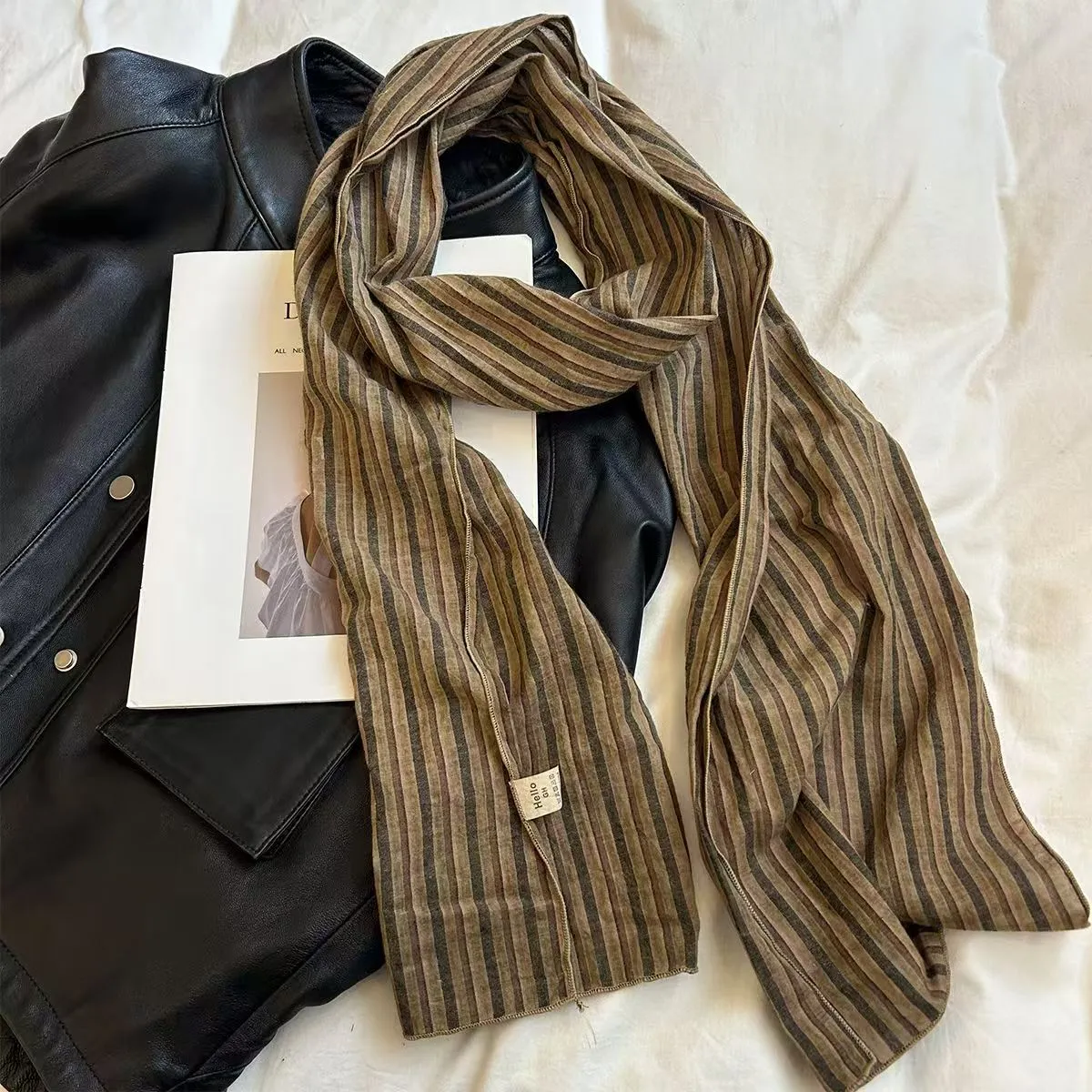 2025 Korean Style Scarf - Women's Elegant Warm Shawl, Retro Versatile ...