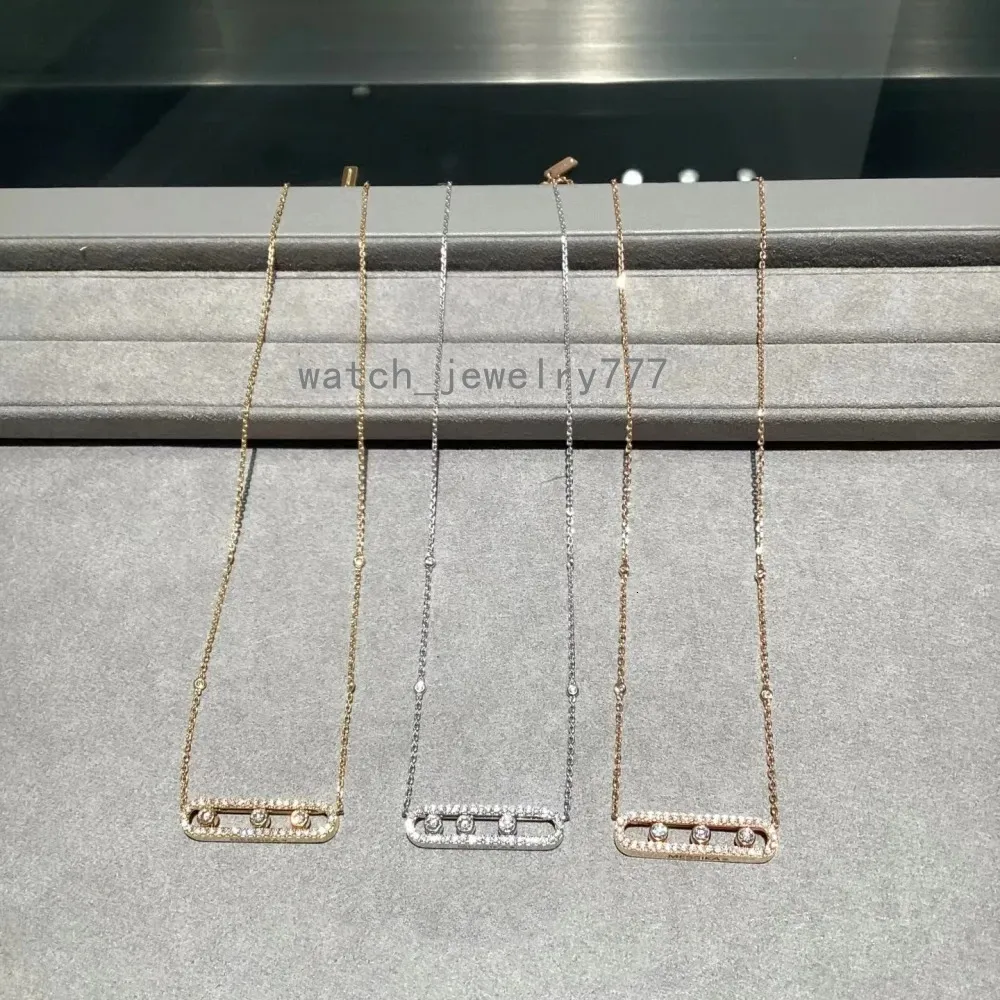 Exquisite Jewelry S925 Baby Move. Sliding 3 Diamonds Womens Wedding Accessories Sexy Necklace ...