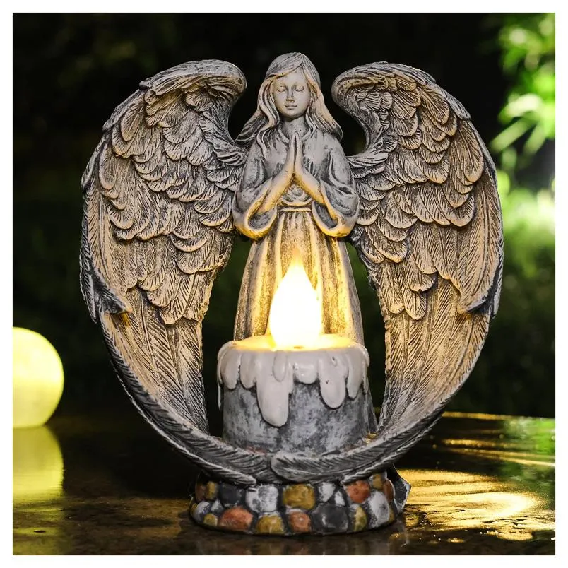 Angel Garden Garden Angel Statues Outdoor Cemetery Decorations With ...