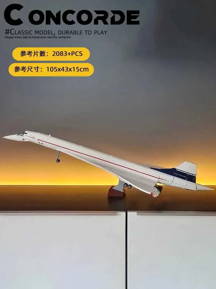Toy Aircraft Airbus Concorde Construction Kit: Super Aircraft Building Blocks For Children From ...