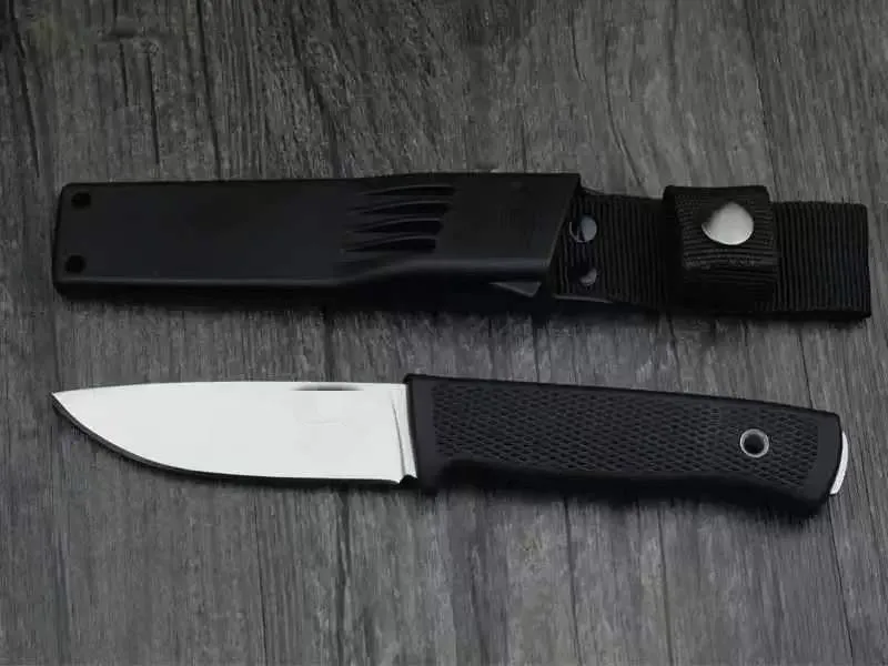 Outdoor Small Straight Knife 8cr13 Blade ABS Sheath Camping Survival ...