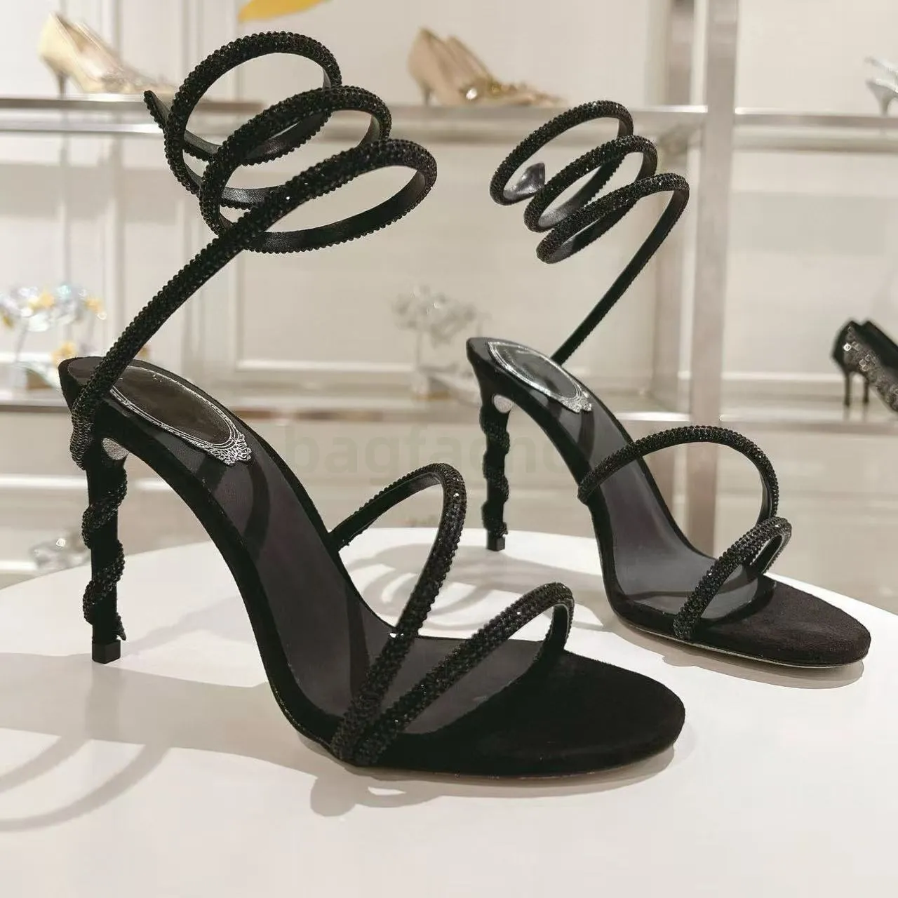 Bulk Sparkly Stiletto Heels: Elegant Evening Sandals With Rhinestones ...