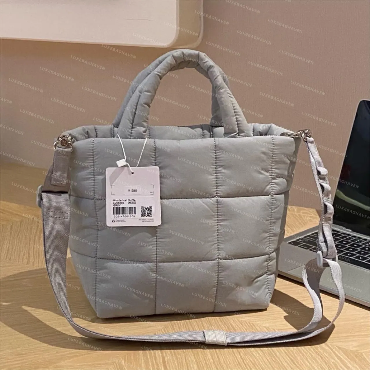 Mini Quilted Shoulder Bag - 5L Fashion Crossbody, Soft Puff Tote Bag ...