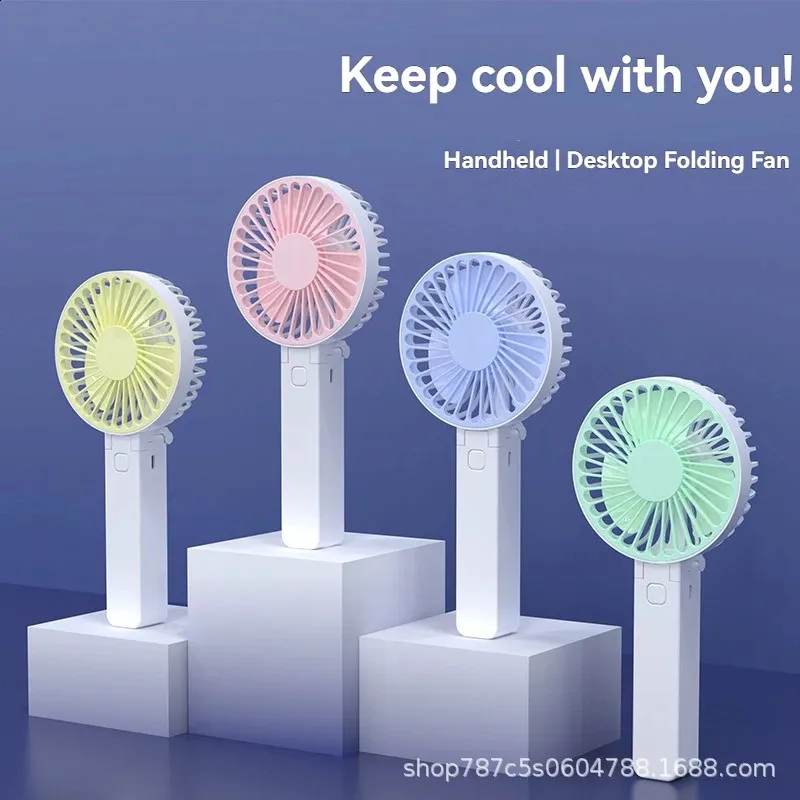 Portable AC Cooling Fan Mini USB Rechargeable Folding Fan For Summer ...