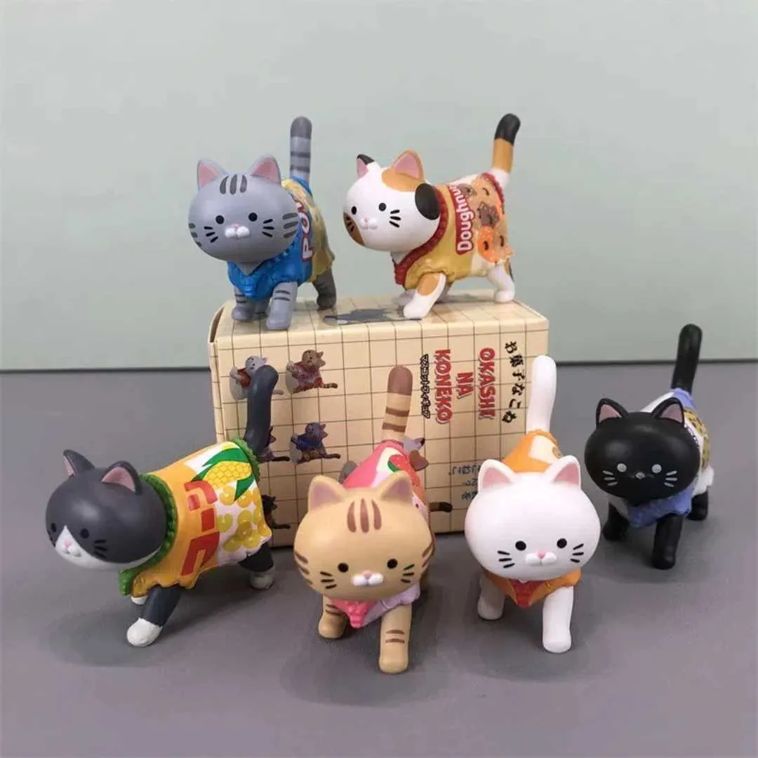 Blind Box Cat Kawaii Candy Bags Collectible Kitten Dolls, Car Desktop ...