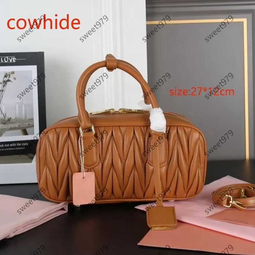 New Designer Bag Bowling Bag Hobo Bag Cowhide Versatile Style Handheld ...