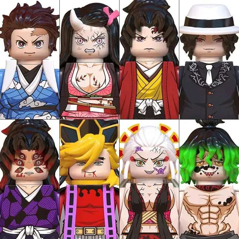 Demon Slayer Blade Building Blocks Mini One Piece Mini Figures 24 Hot ...