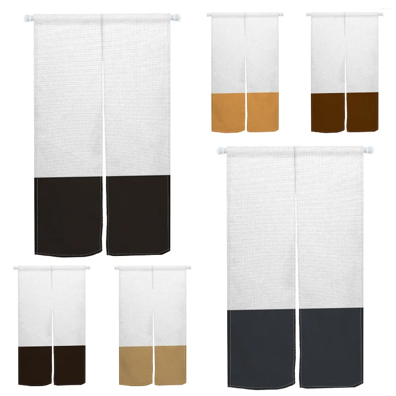 Japanese Noren Short Blackout Split Door Macrame Door Curtain For ...