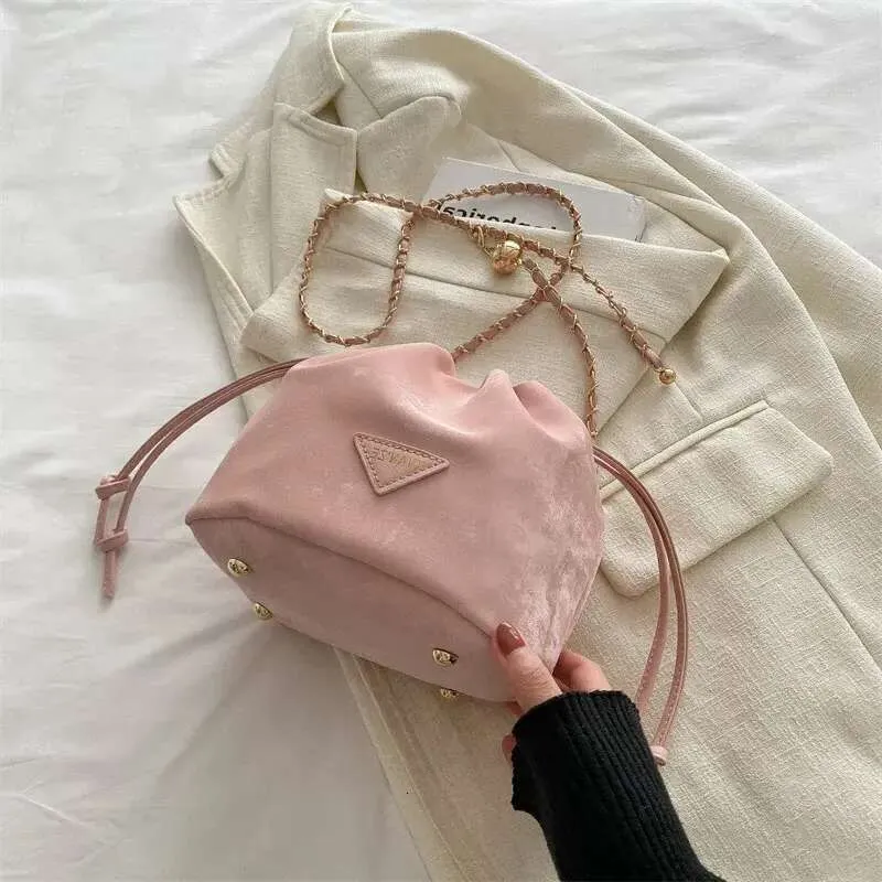 Designer Fabric Shoulder Bag For Women Square Crossbody With Drawstring ...