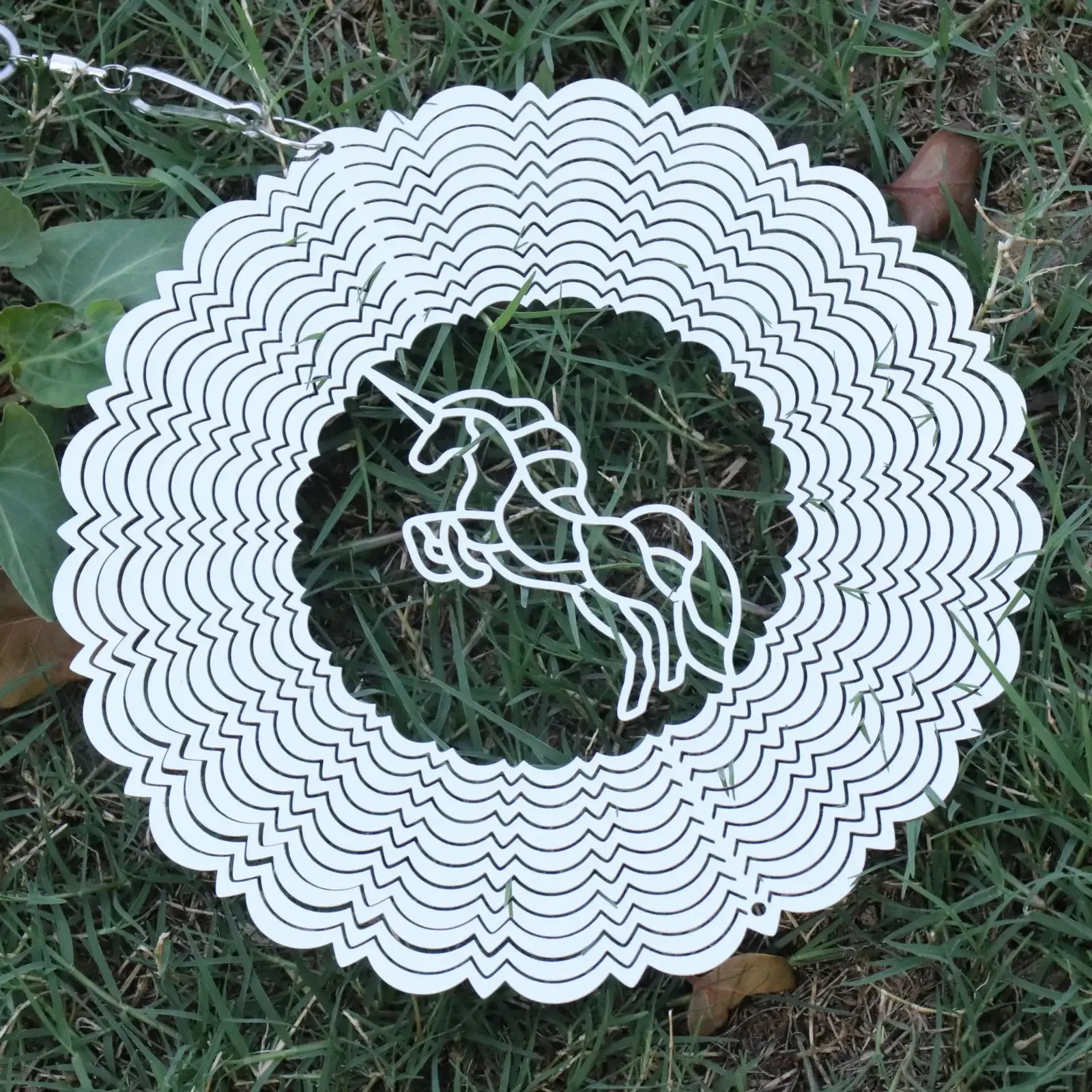 15cm Stainless Steel Bearing Rotating Wind Chime Butterfly Diamond ...