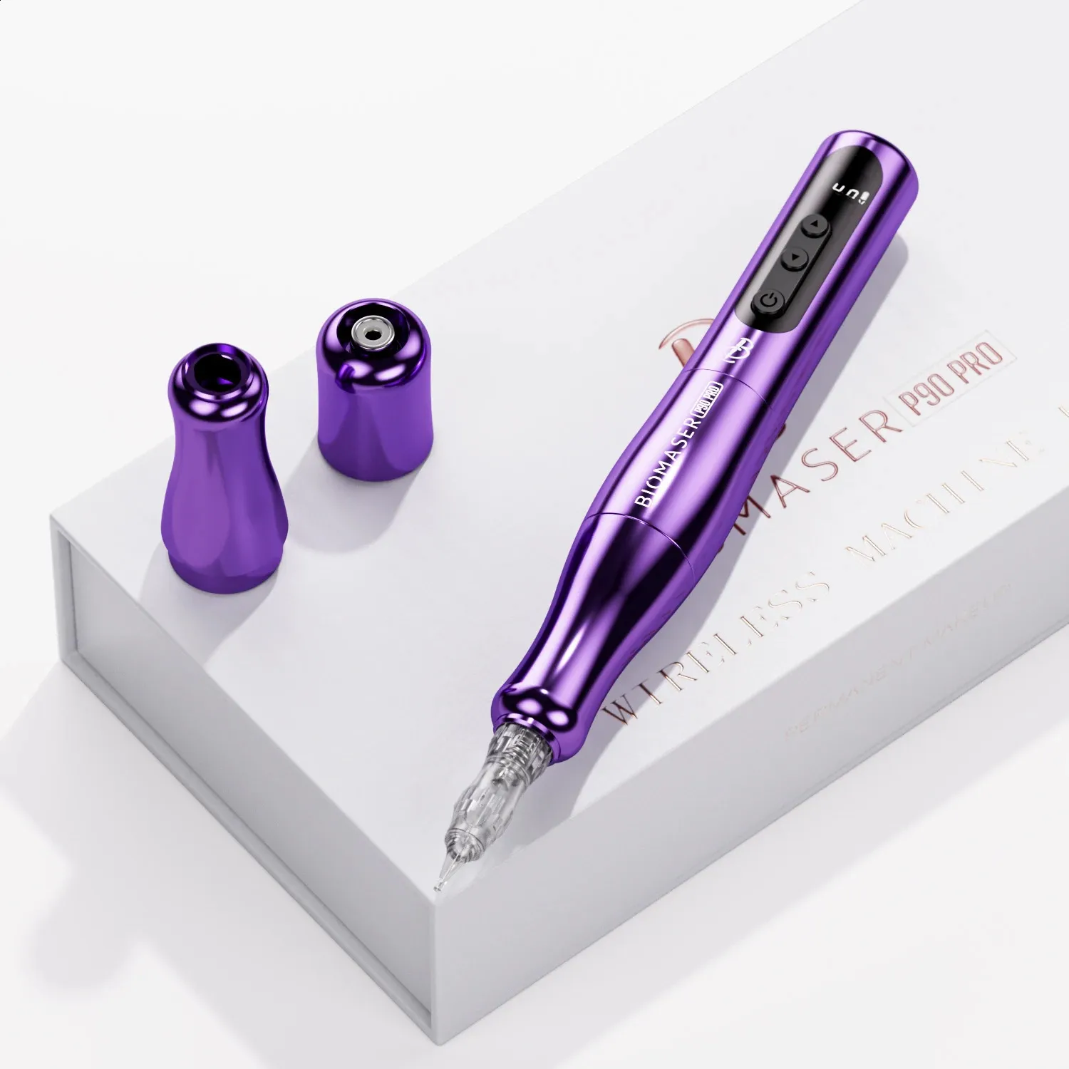 BIOMASER P90 Pro Wireless Rotary Rechargeable PMU Microblading Pen Machine For Permanent Makeup ...